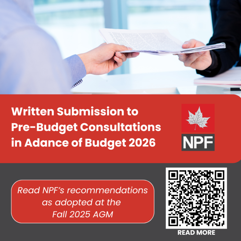 NPF Submission: Pre-Budget Consultations in Advance of Budget 2026 ...